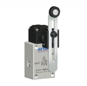 3-Way Air Directional Control Valve with 2 Direction Roller Lever, 3 ...