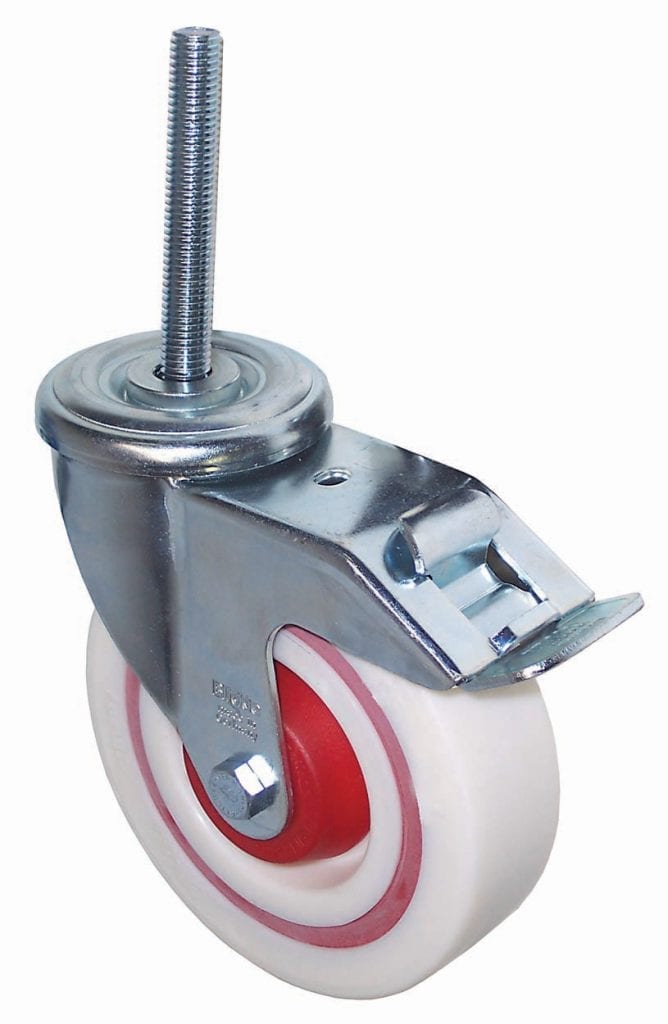 Caster, 5" Swivel 275Lbs With Brake Requires Insert Nut Or Expander - C ...